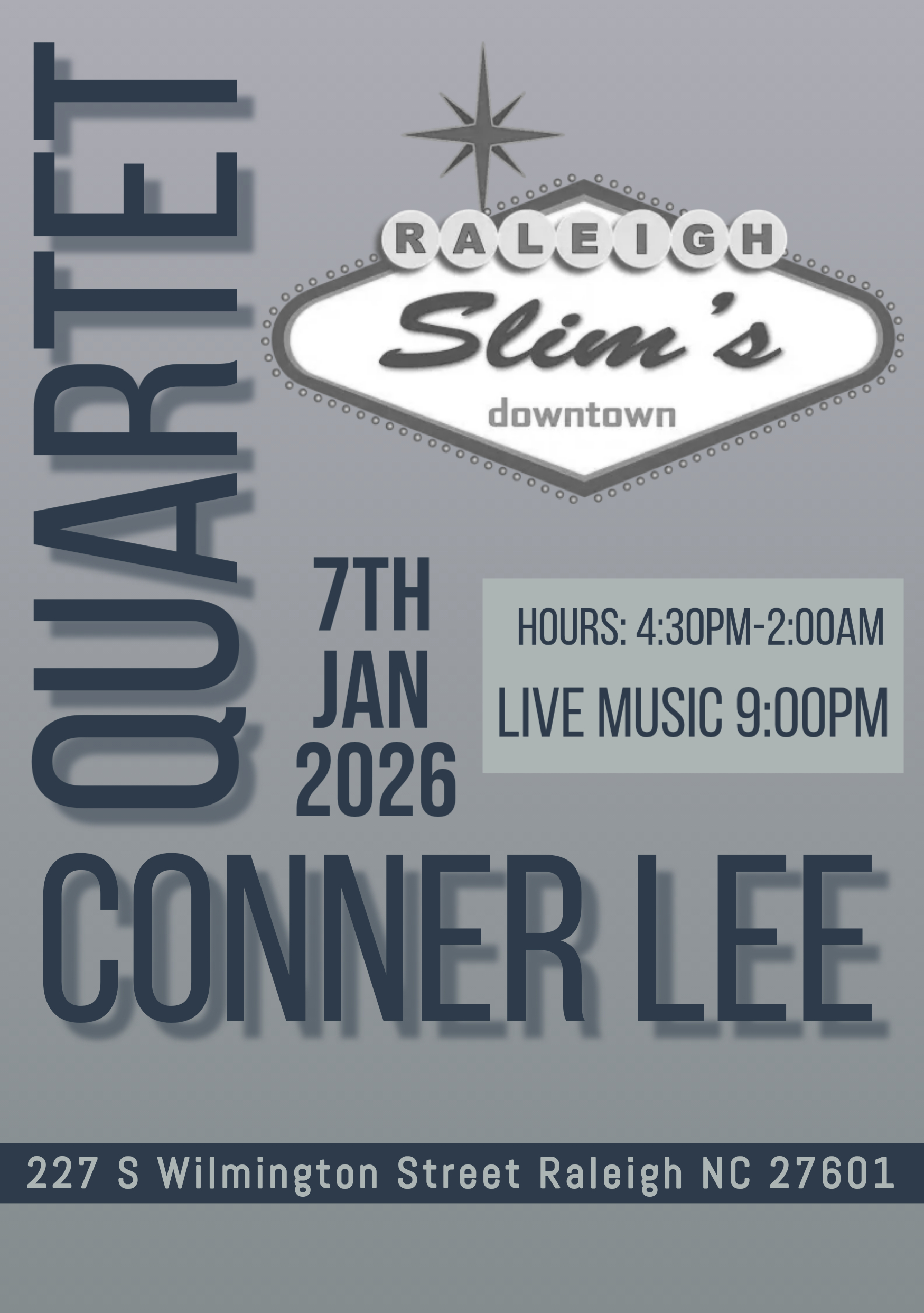 Conner Lee Quartet | Slim's Dive Bar